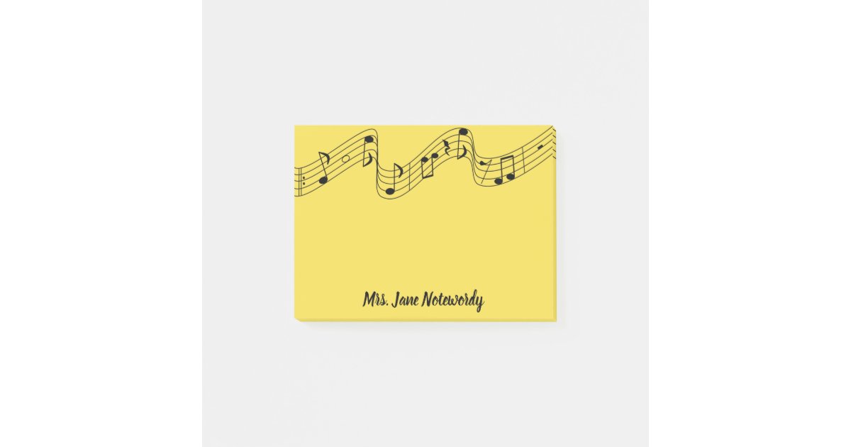 Music Theme Post it Notes | Zazzle