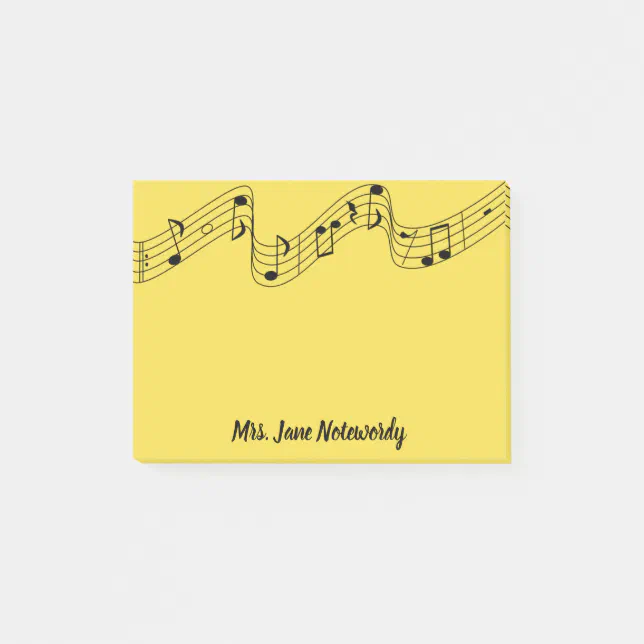Music Theme Post it Notes | Zazzle