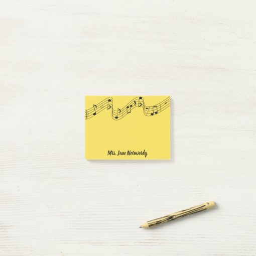 Music Theme Post it Notes | Zazzle