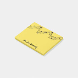 Music Theme Post it Notes | Zazzle