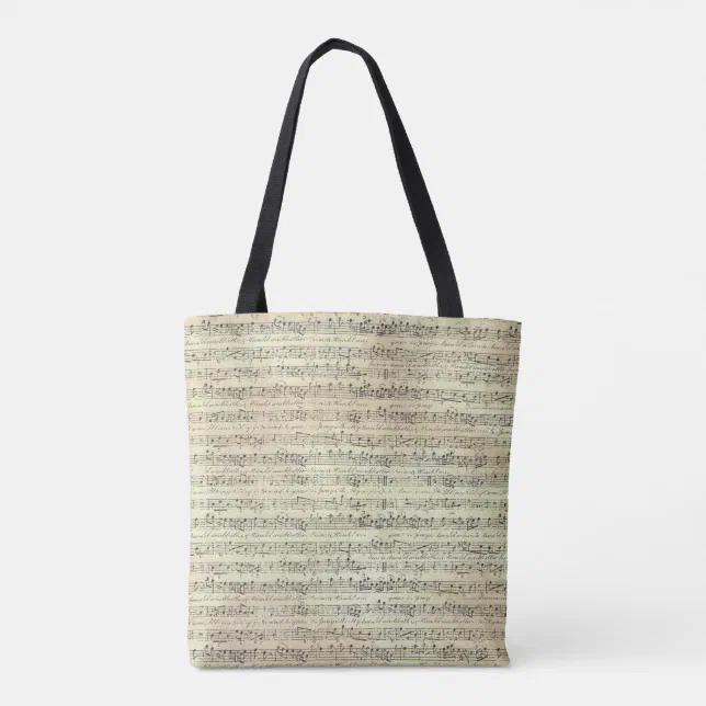 Music theme tote bag music note | Zazzle