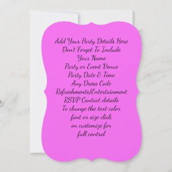 Music Themed Celebration Party Personalized Invitation | Zazzle