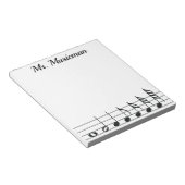 Music Themed Notepad | Zazzle