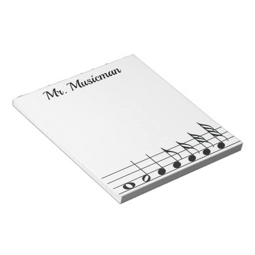 Music Themed Notepad | Zazzle