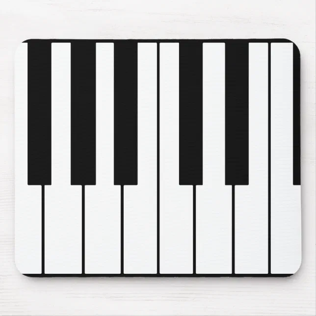 music-themed piano keys mouse pad | Zazzle
