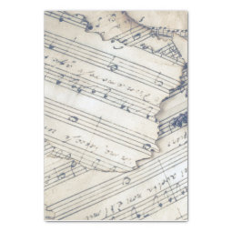 Music Tissue Paper Decoupage Gift Wrap | Zazzle
