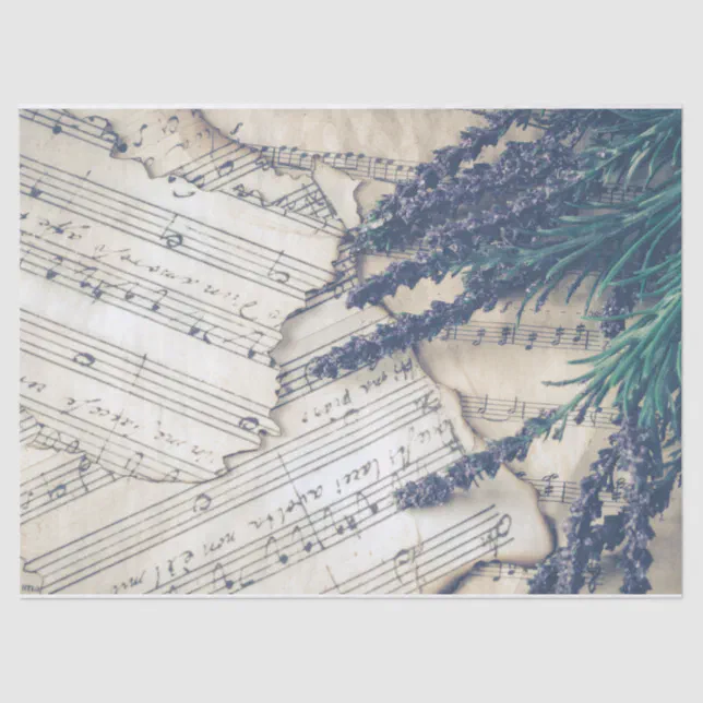 Music Tissue Paper Decoupage Gift Wrap | Zazzle