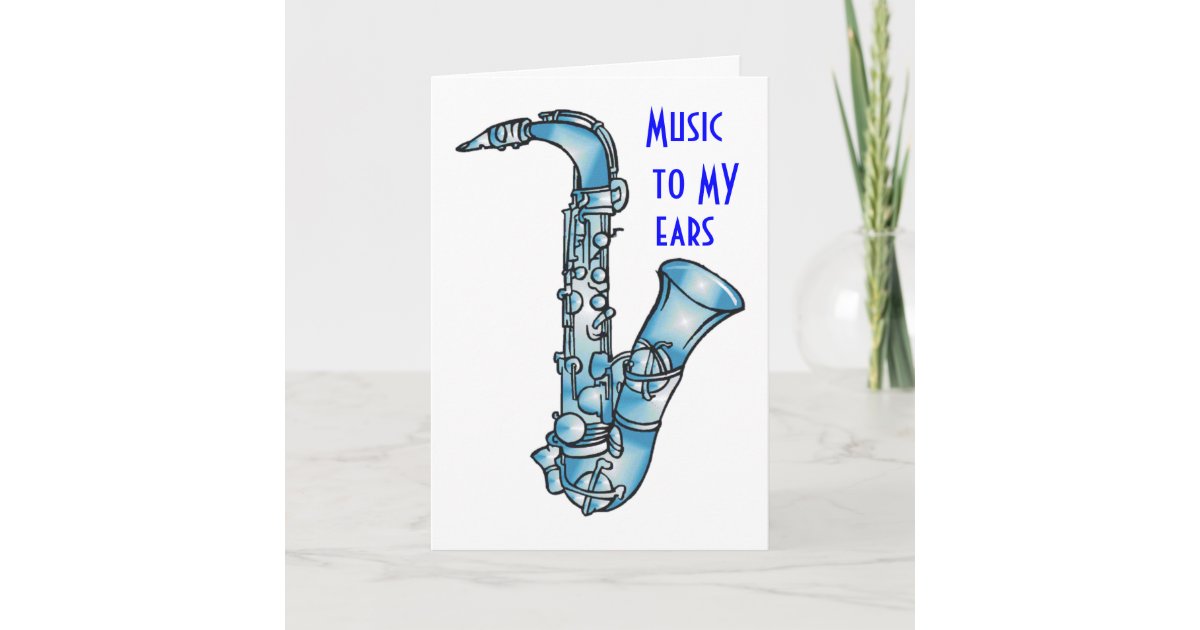 MUSIC TO MY EARS BIRTHDAY CARD | Zazzle