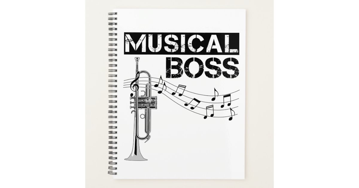 Musical Boss Musician Planner | Zazzle