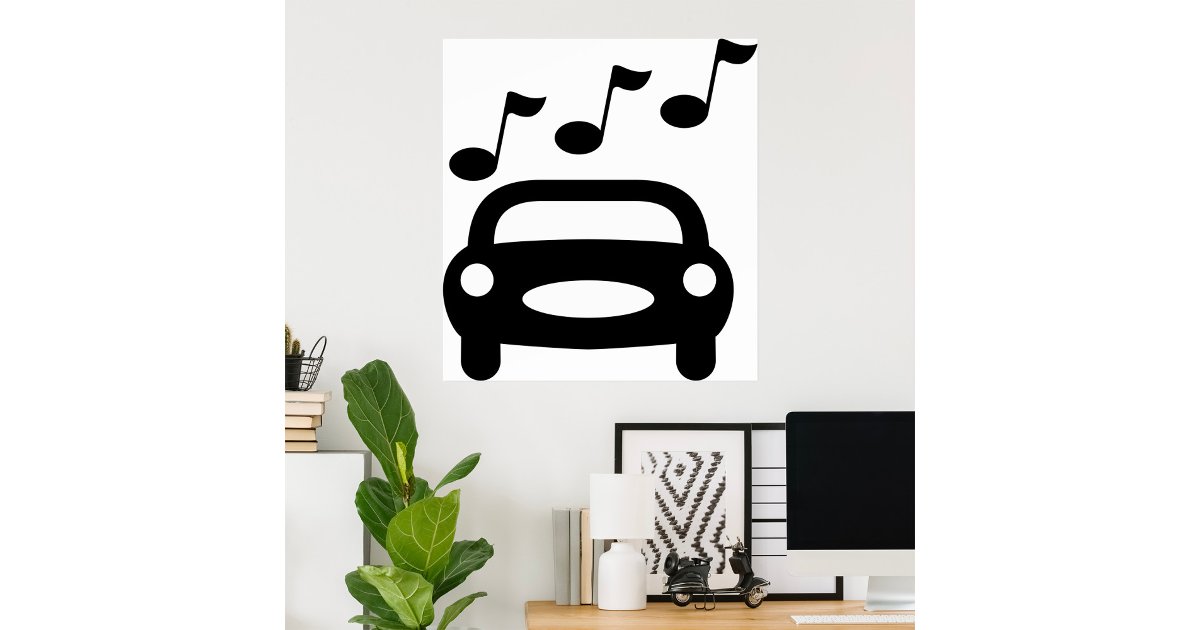 Musical Car Poster | Zazzle