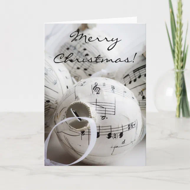 Musical Christmas card | Zazzle