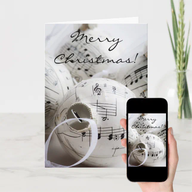 Musical Christmas card | Zazzle