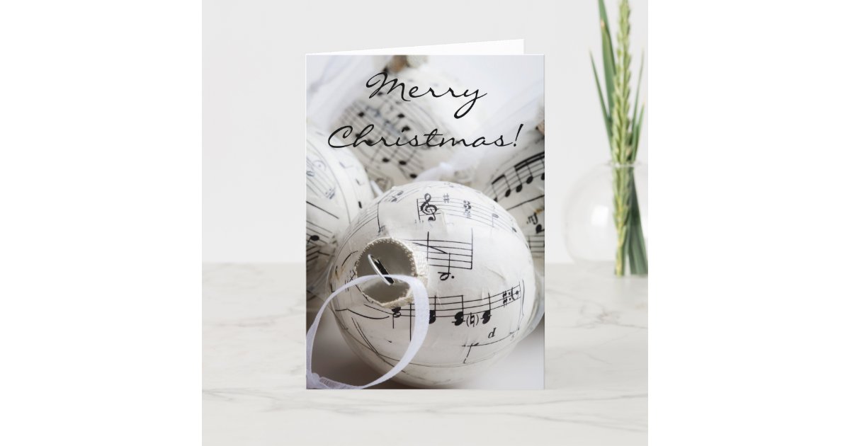 Musical Christmas card | Zazzle