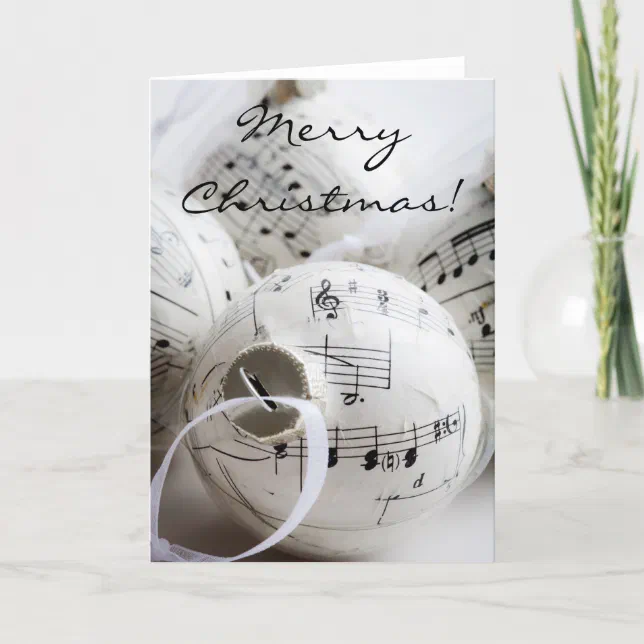 Musical Christmas card | Zazzle