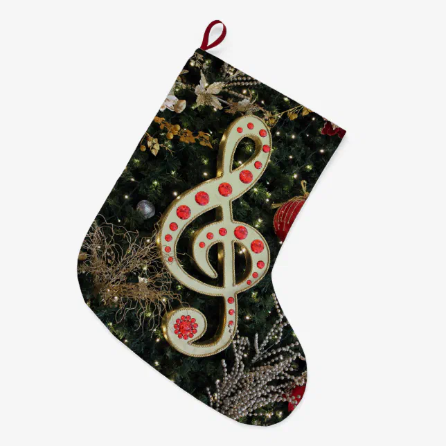 Musical Christmas Stocking Design | Zazzle