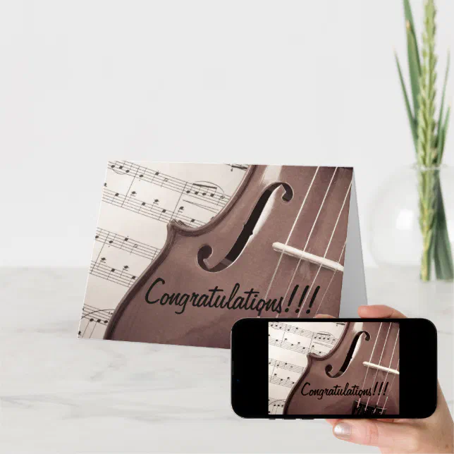 Musical Congratulations Card | Zazzle