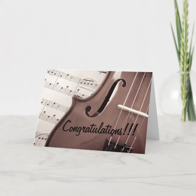 Musical Congratulations Card | Zazzle
