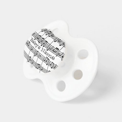 Musical Design Pacifier | Zazzle
