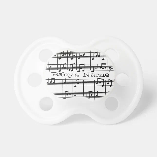 Musical Design Pacifier | Zazzle