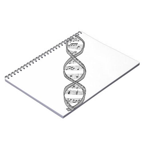Musical DNA Notebook | Zazzle