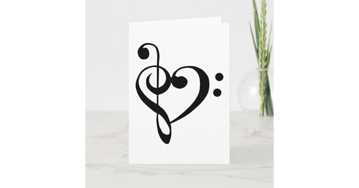 Musical Heart Card | Zazzle