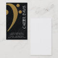 Musical Instrument - Bass Clef Business Card | Zazzle