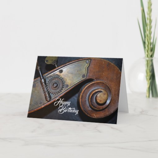 Musical Instrument Birthday Card | Zazzle