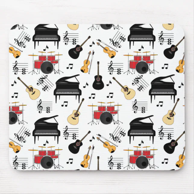 Musical Instrument Extravaganza Mouse Pad | Zazzle
