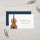 Musical Instrument QR code Violin Teacher Business Card | Zazzle