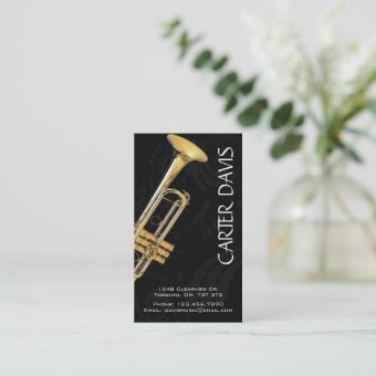 Musical Instrument - Trumpet Business Card | Zazzle
