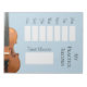 Musical Instrument Violin Practice Record Chart Notepad | Zazzle