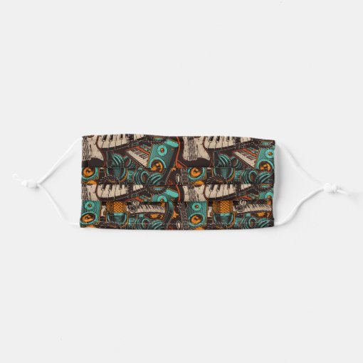 Musical Instruments Adult Cloth Face Mask | Zazzle