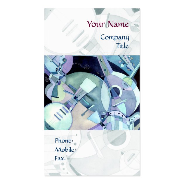 Musical Instruments: Music Business Cards