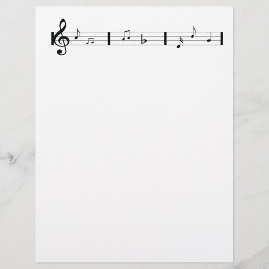 Musical Letterhead | Zazzle.com