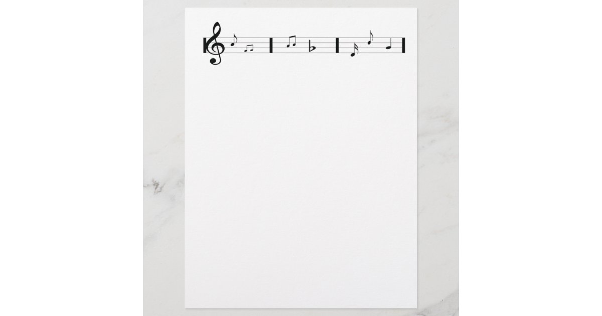 Musical Letterhead | Zazzle