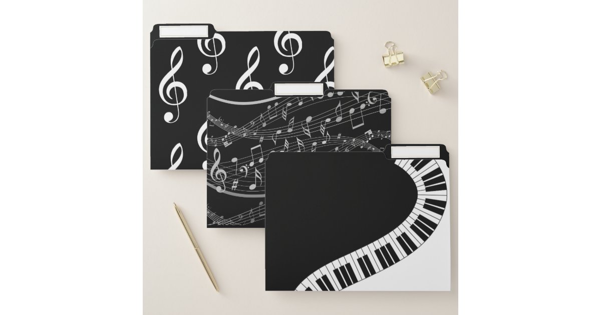 Musical Medley File Folders | Zazzle
