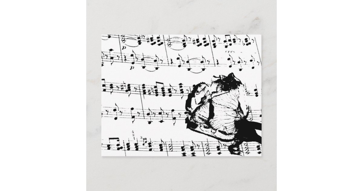 Musical memories postcard | Zazzle