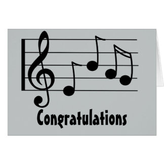 Music Congratulations Cards - Greeting & Photo Cards | Zazzle