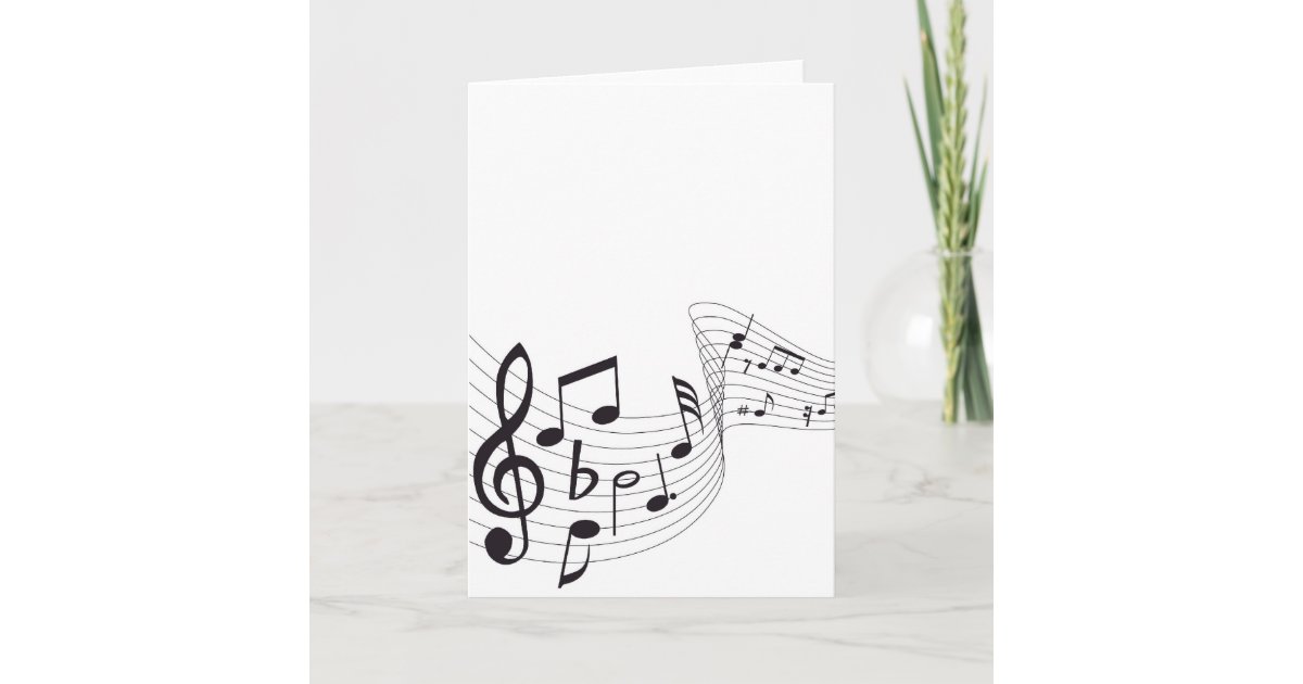Musical Note Card | Zazzle