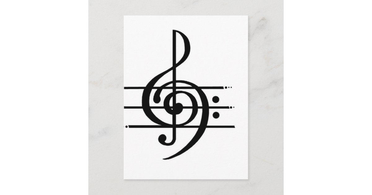 Musical Note Design Postcard | Zazzle
