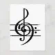 Musical Note Design Postcard | Zazzle
