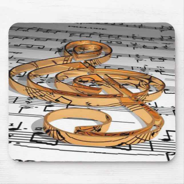 musical note mouse pad | Zazzle