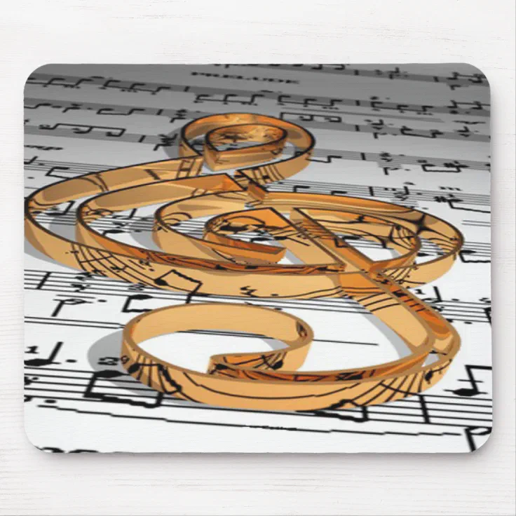 musical note mouse pad | Zazzle