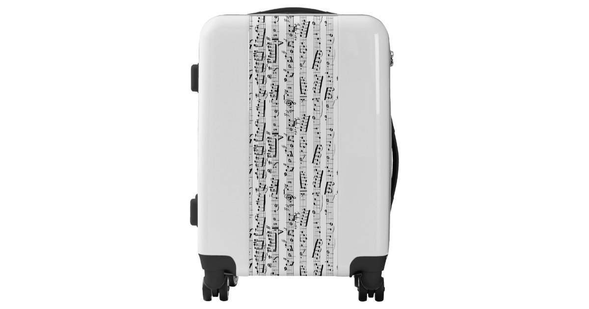 Musical note Music themed luggage suitcase | Zazzle