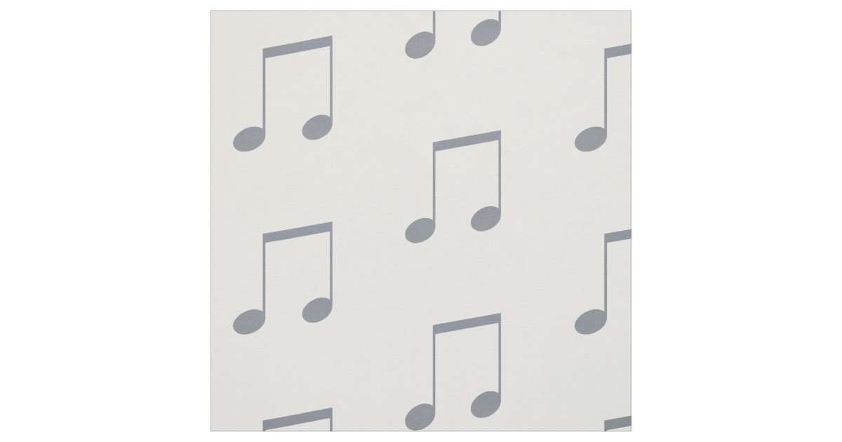 Musical Note Pattern Fabric | Zazzle