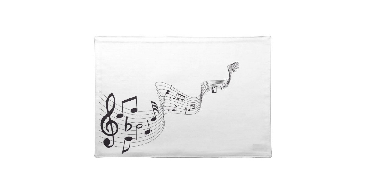 Musical Note Placemat | Zazzle