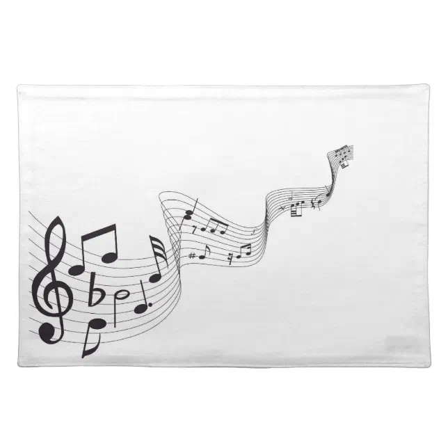 Musical Note Placemat | Zazzle