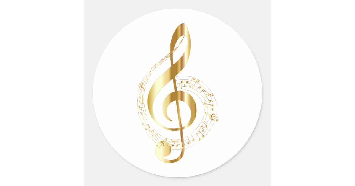 musical note sticker | Zazzle