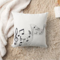 Musical Note Throw Pillow | Zazzle