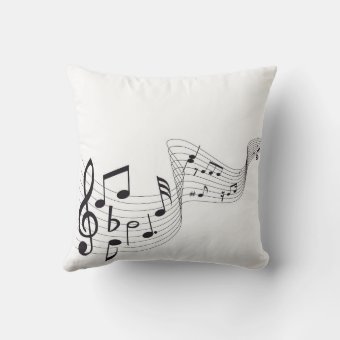 Musical Note Throw Pillow | Zazzle